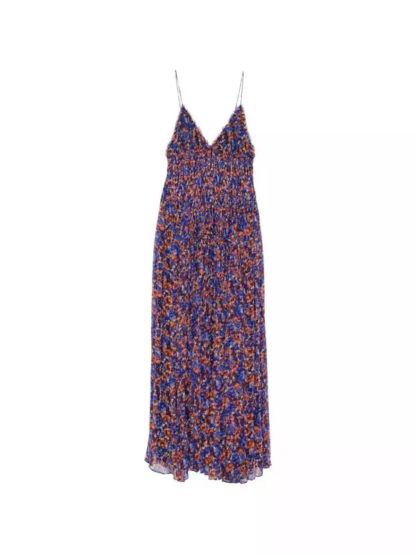 Ulla Johnson Atrani V-neck Gown - Blue