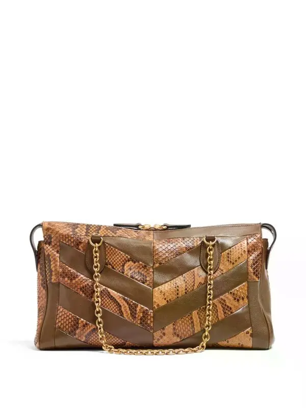Valentino Garavani Panthea Medium Shoulder Bag - Brown