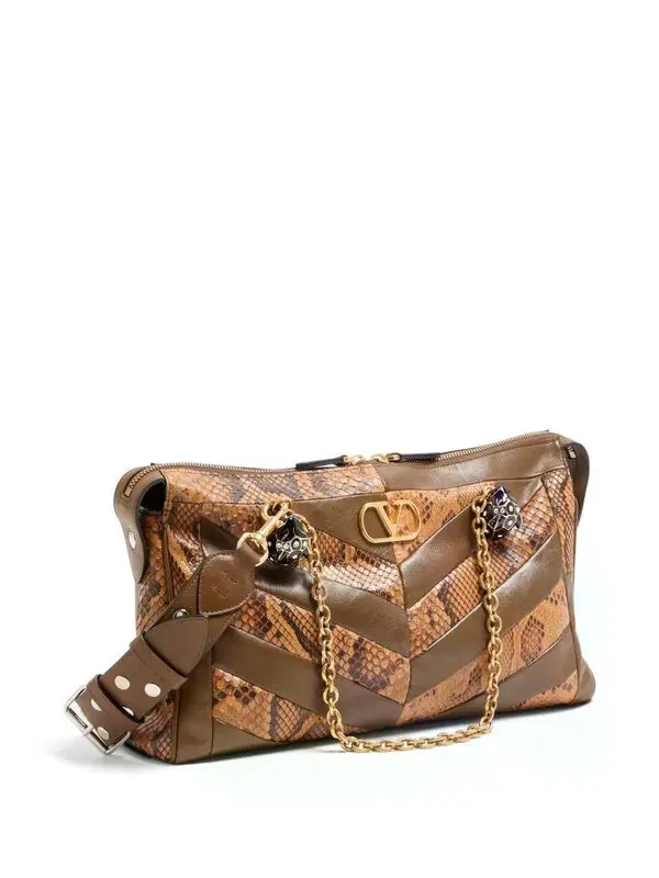 Valentino Garavani Panthea Medium Shoulder Bag - Brown
