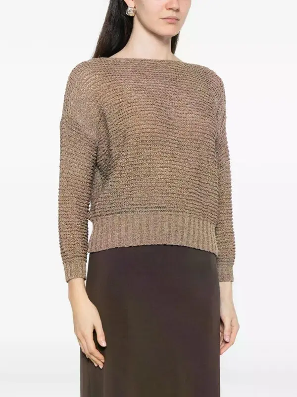 BASE Knitted Sweater - Brown