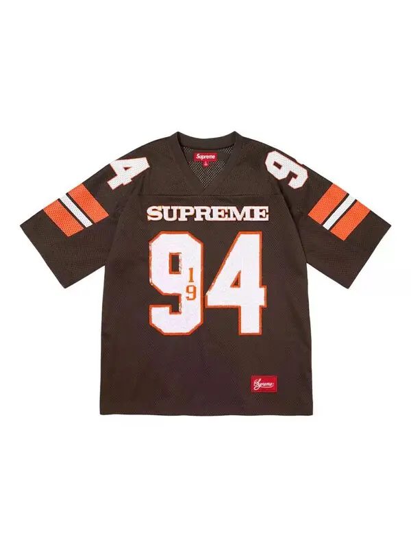 Supreme Sequin Football Jersey T-shirt