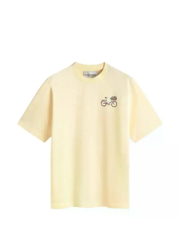 LES HÉRITIERS Bike-print T-shirt