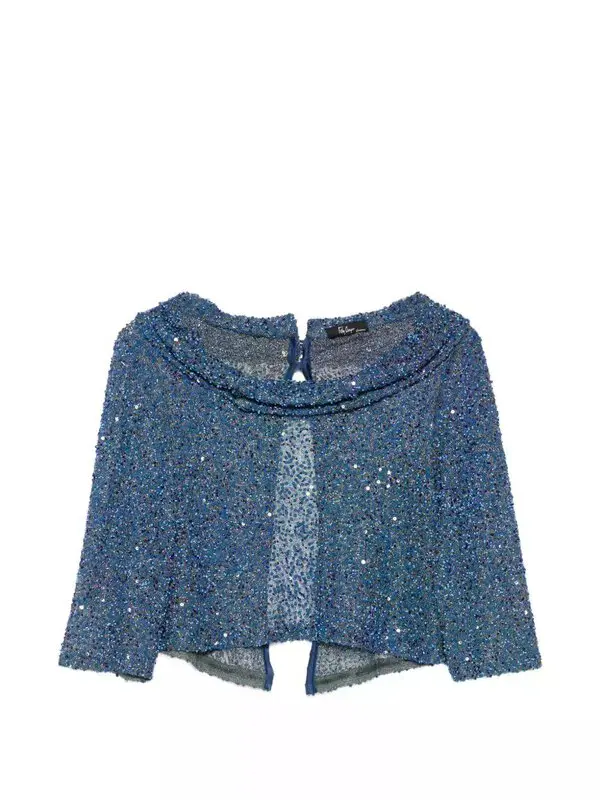 FELY CAMPO Sequin Embellished Blouse - Blue