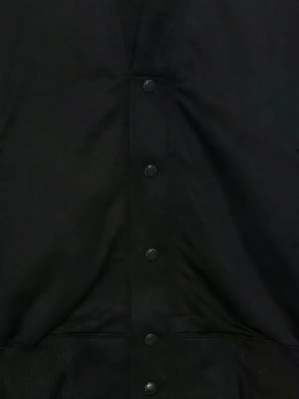 Comme Des Garçons V-neck Zip-up Bomber Jacket