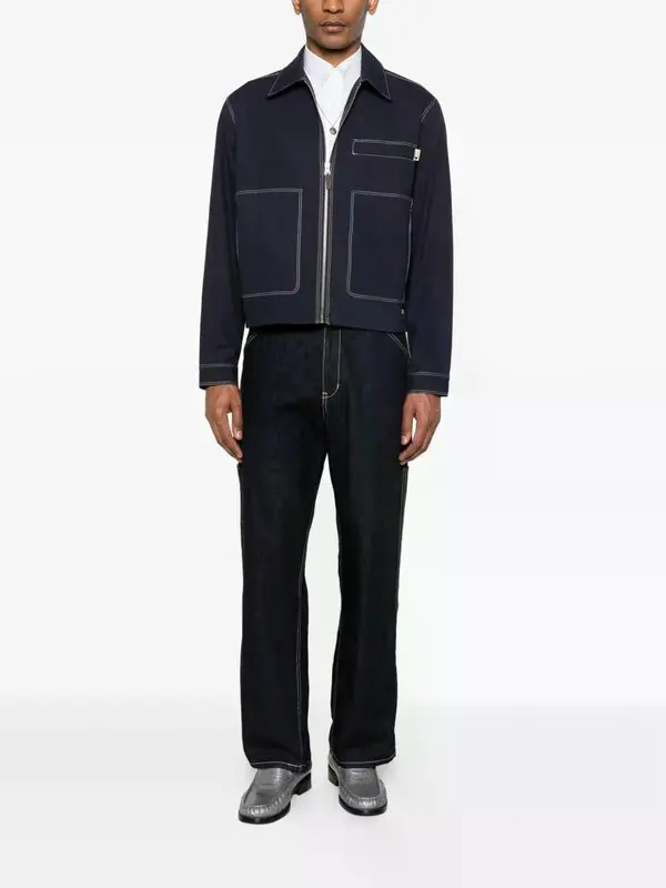 CARRER Bay Zip-up Shirt Jacket - Blue