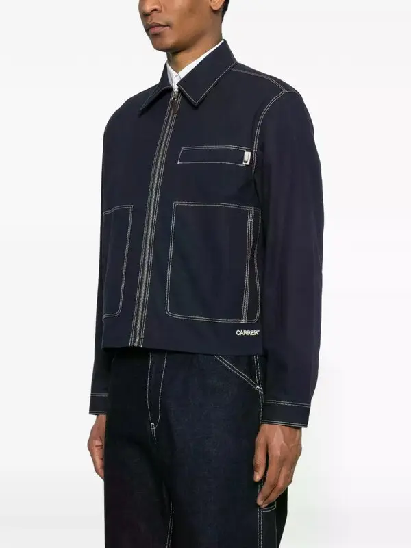 CARRER Bay Zip-up Shirt Jacket - Blue