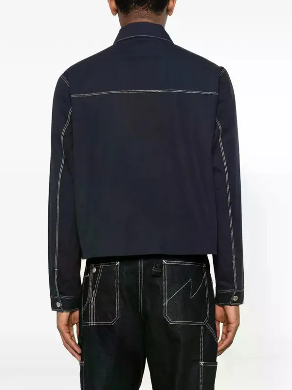 CARRER Bay Zip-up Shirt Jacket - Blue