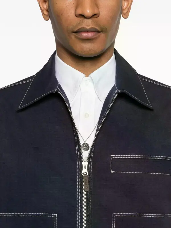 CARRER Bay Zip-up Shirt Jacket - Blue