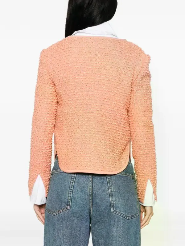 Emporio Armani Trim Detail Tweed Jacket
