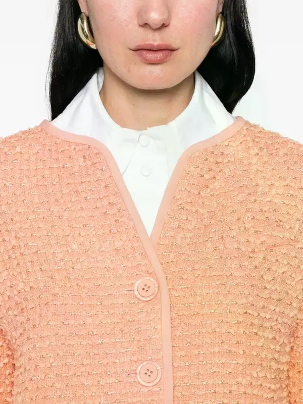 Emporio Armani Trim Detail Tweed Jacket