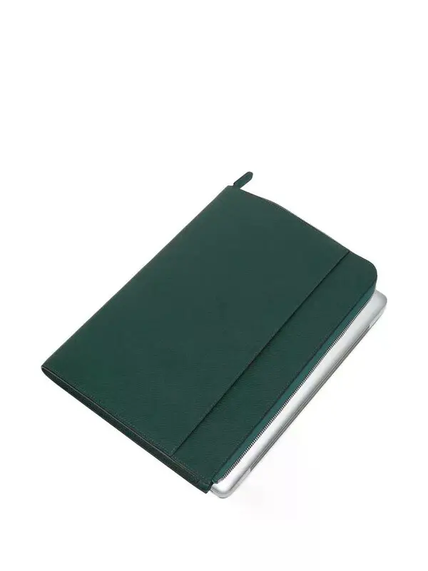 Smythson Small Panama Zip Laptop Bag