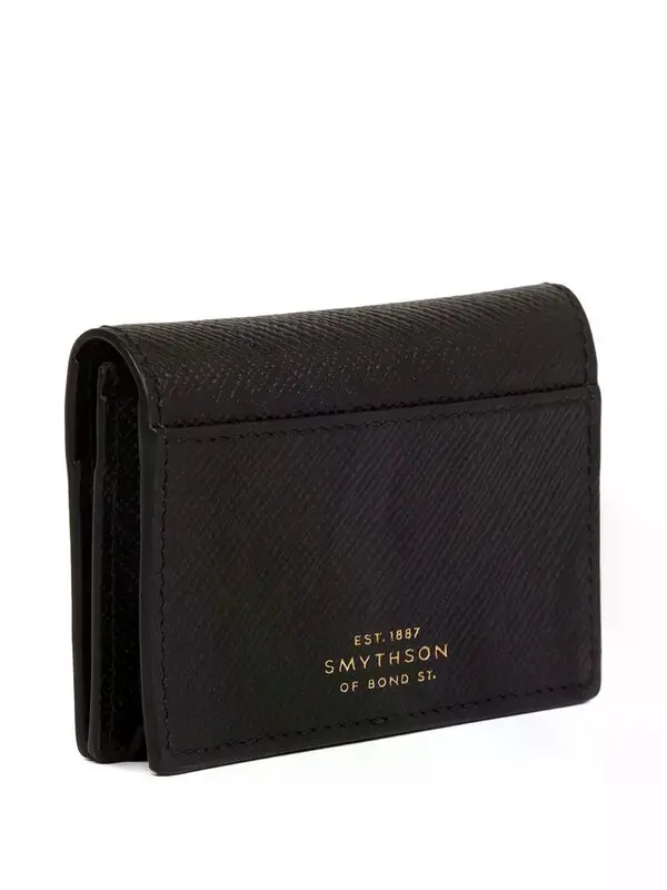 Smythson Small Panama Snap-closure Wallet - Black