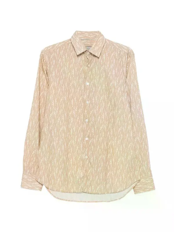 Canali Printed Shirt - Neutrals