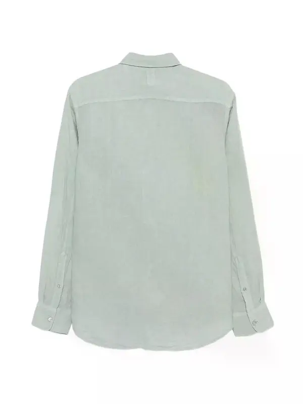 Canali Point-collar Shirt - Green