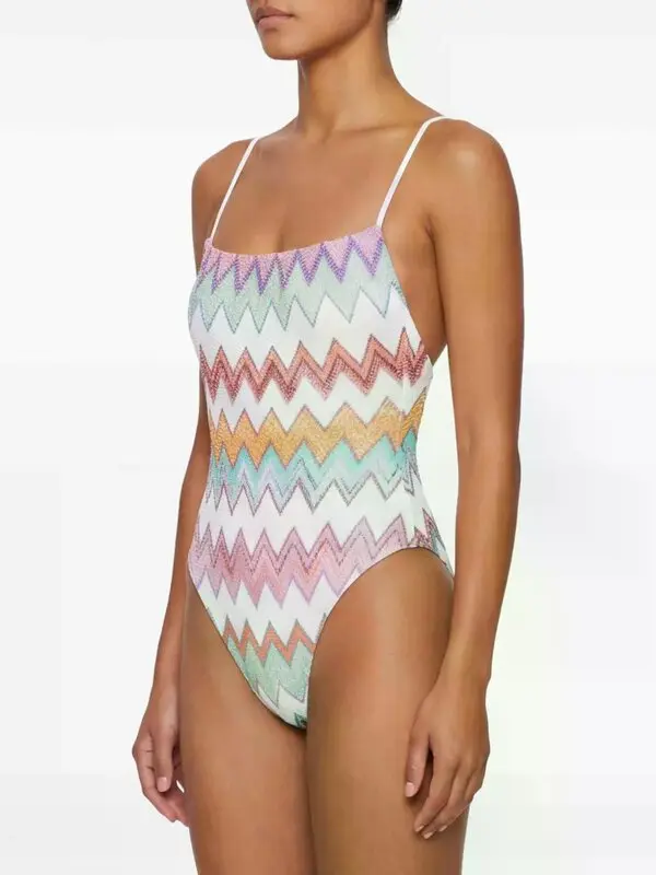 Missoni Chevron-pattern Swimsuit