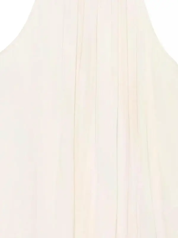 Patrizia Pepe Halterneck Sleeveless Top With Draped Panel