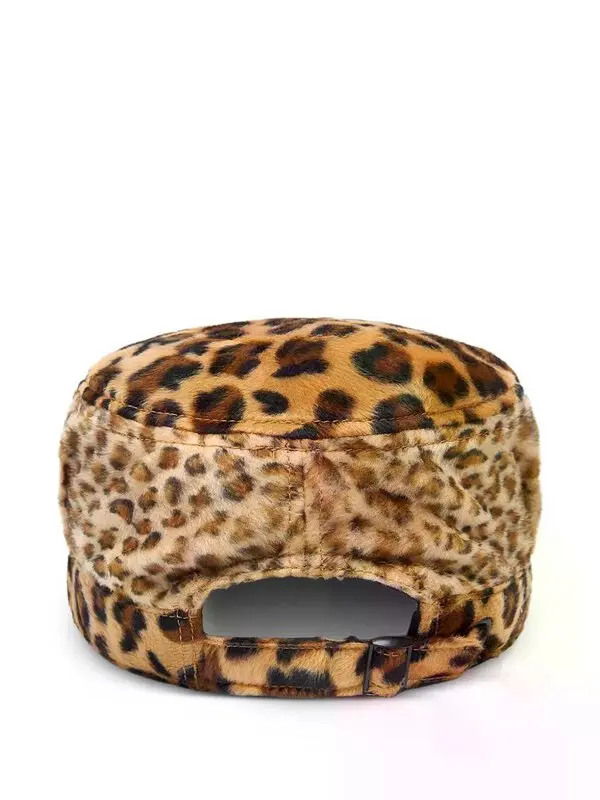 DENIM TEARS Giraffe-print Faux-fur Cap