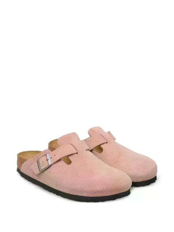 BIRKENSTOCK Boston Buckled Leather Sneakers - Pink
