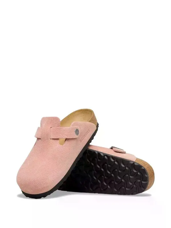 BIRKENSTOCK Boston Buckled Leather Sneakers - Pink