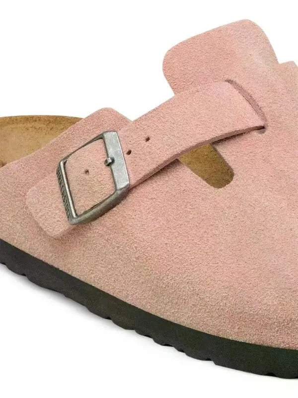 BIRKENSTOCK Boston Buckled Leather Sneakers - Pink