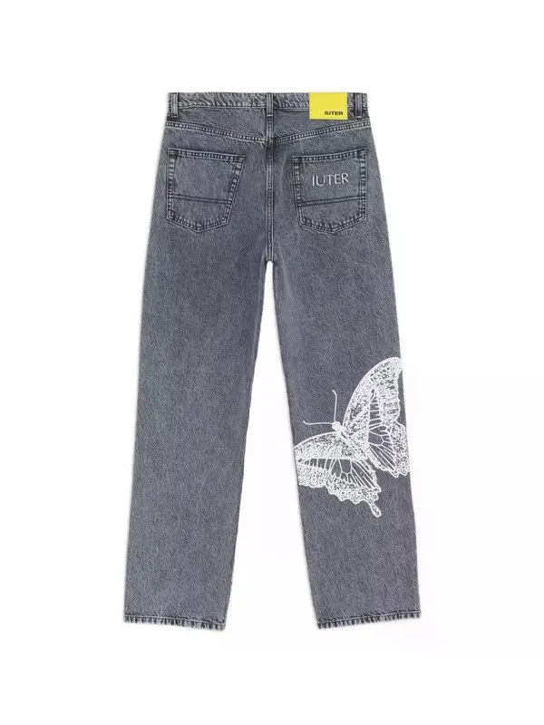 IUTER Butterfly Loose Jeans