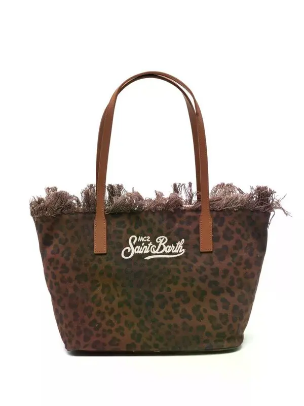 MC2 SAINT BARTH Leopard-print Tote Bag - Brown