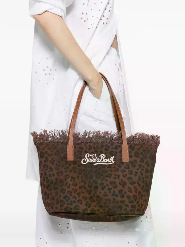 MC2 SAINT BARTH Leopard-print Tote Bag - Brown