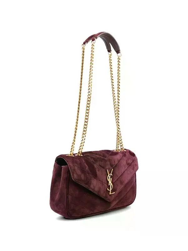 Saint Laurent Small Loulou Shoulder Bag - Purple