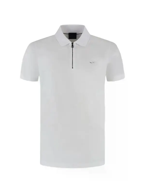 Paul & Shark Zipped Polo Shirt - White