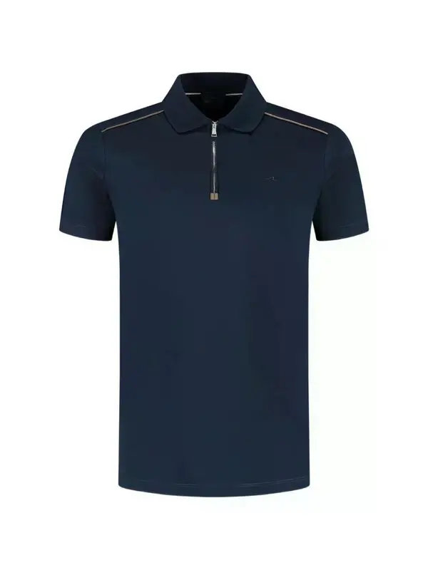 Paul & Shark Zipped Polo Shirt - Blue