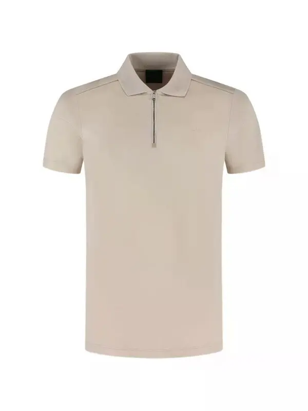 Paul & Shark Zipped Polo Shirt - Neutrals