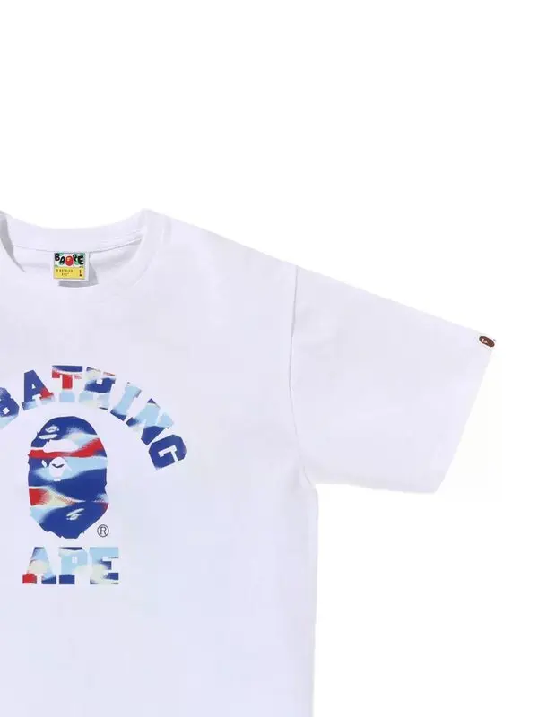 A BATHING APE Screen Camo College T-shirt