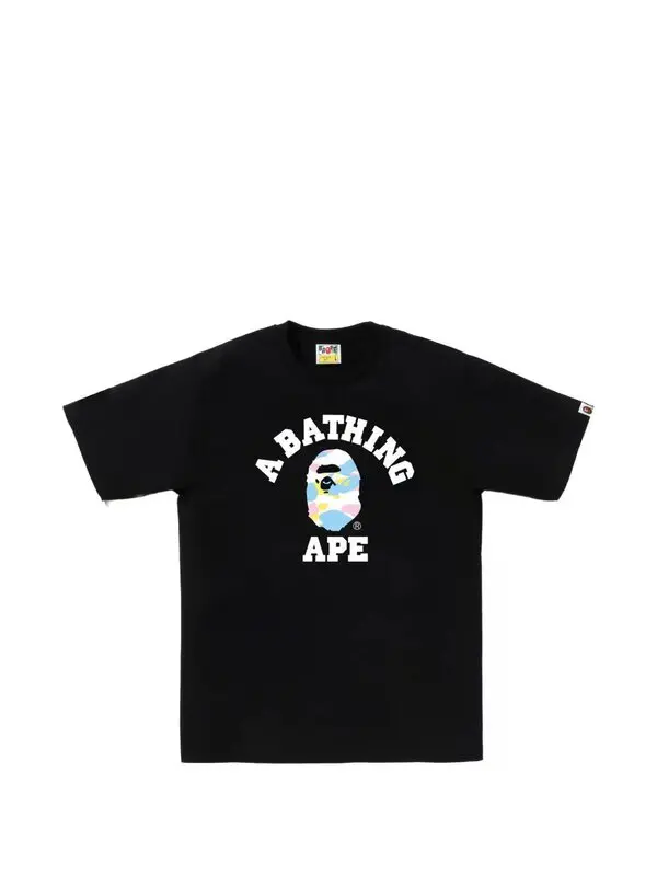 A BATHING APE Logo Graphic T-shirt - Black