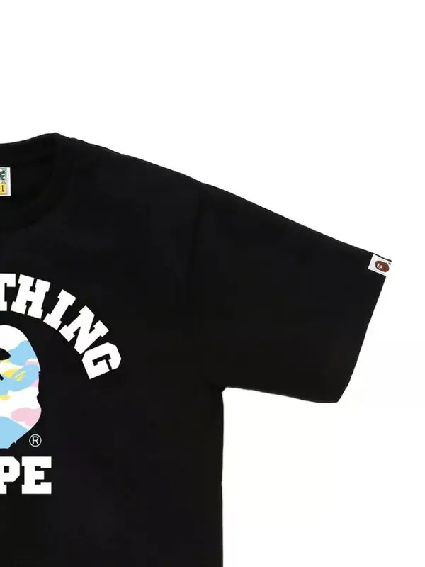 A BATHING APE Logo Graphic T-shirt - Black