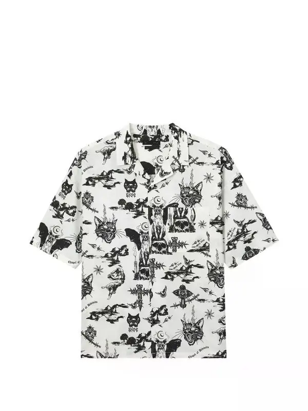 FIVE CM Print Pocket Shirt