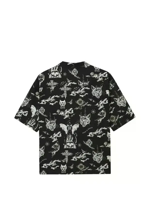 FIVE CM Buttoned Graphic Print Shirt