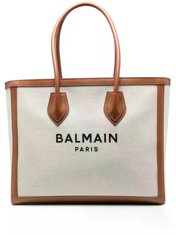 Balmain B-army Shopper Tote - Neutrals