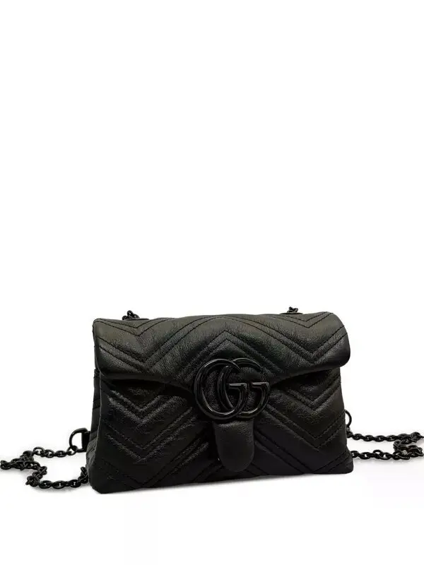 Gucci Chevron-quilted Chain-strap Shoulder Bag