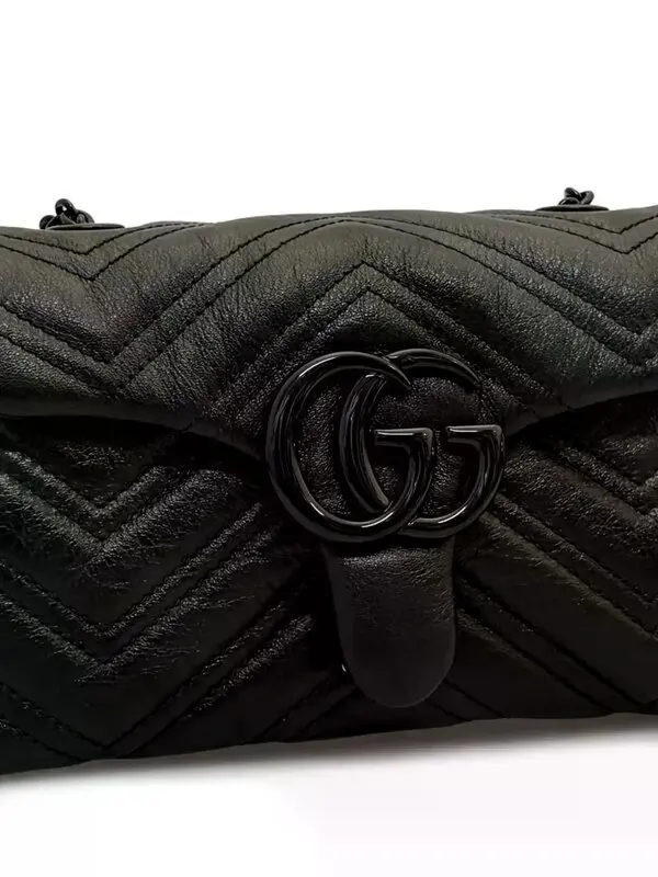 Gucci Chevron-quilted Chain-strap Shoulder Bag
