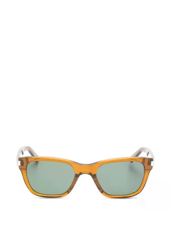 Saint Laurent Rectangle-frame Sunglasses - Brown