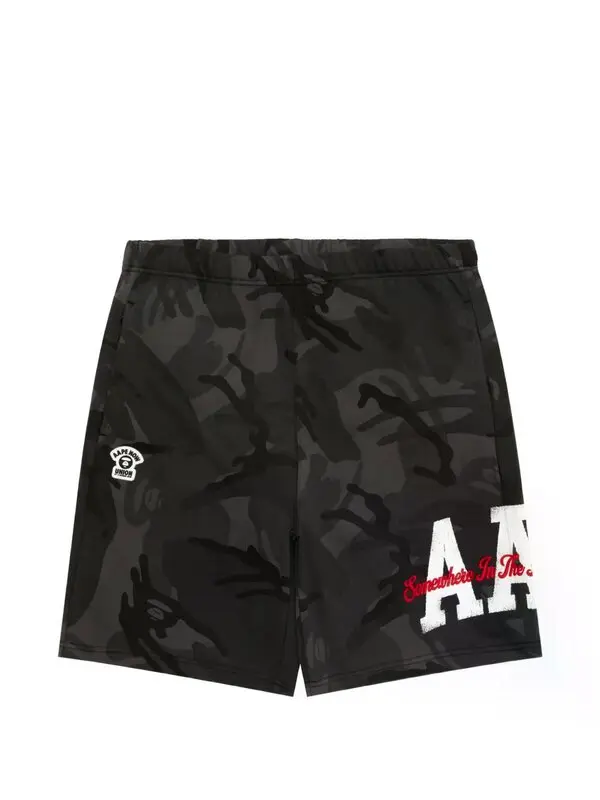 AAPE BY *A BATHING APE Camouflage Print Drawstring Shorts
