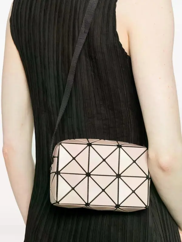 Issey Miyake Geometric-print Mini Bag - Neutrals
