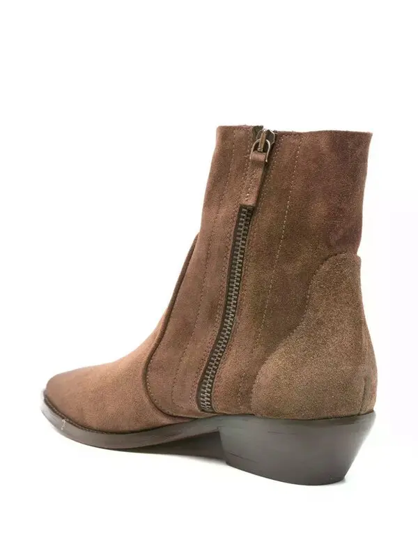 JULIE DEE Zipped Ankle Boots