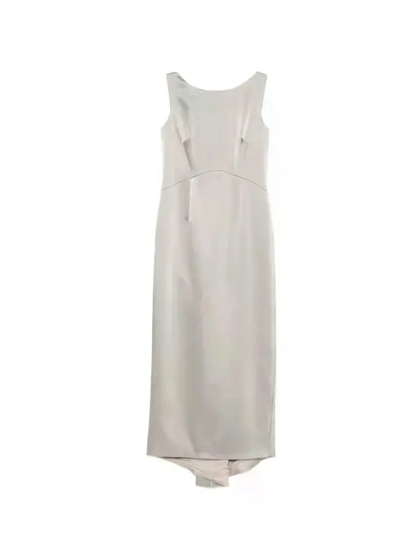 FELY CAMPO Boat Neck Midi Dress - Grey