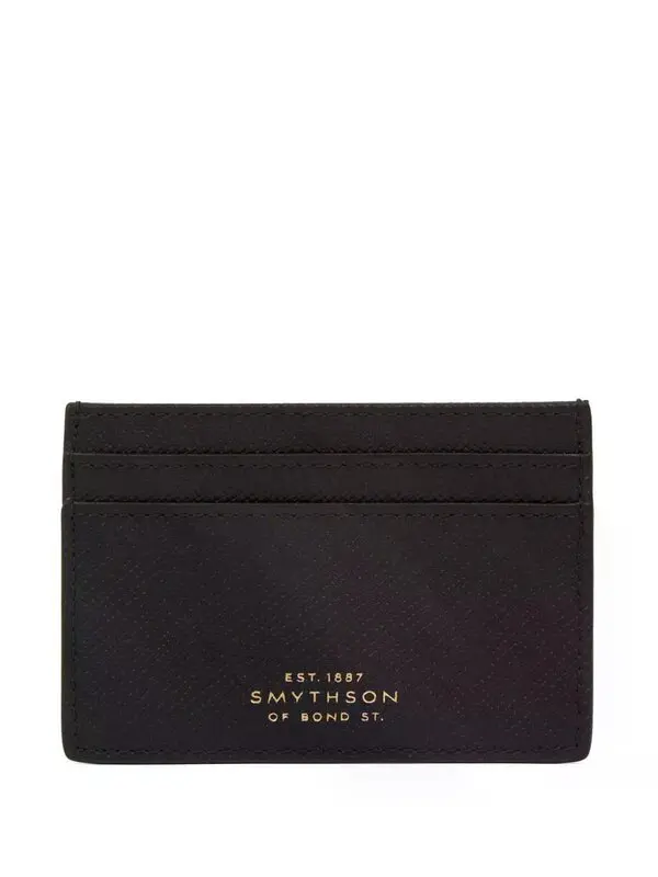 Smythson Panama Flat Cardholder - Black