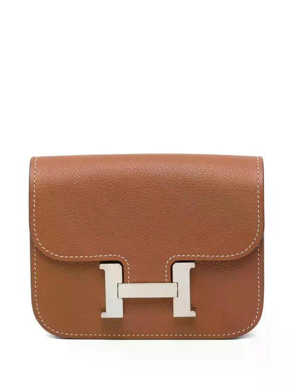 Hermès Constance Slim Leather Wallet - Brown