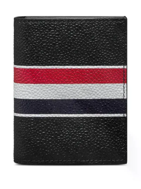 Thom Browne Rwb-stripe Wallet - Grey