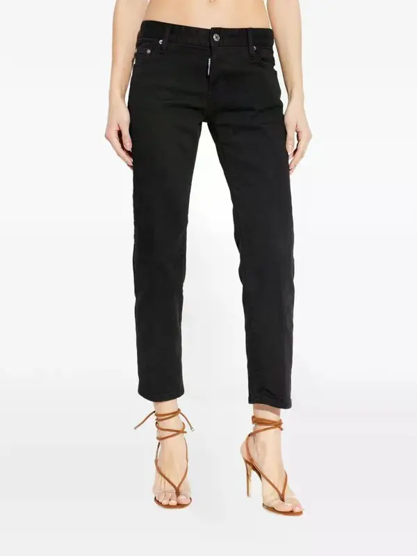 Dsquared2 Silver-tone Button Jeans