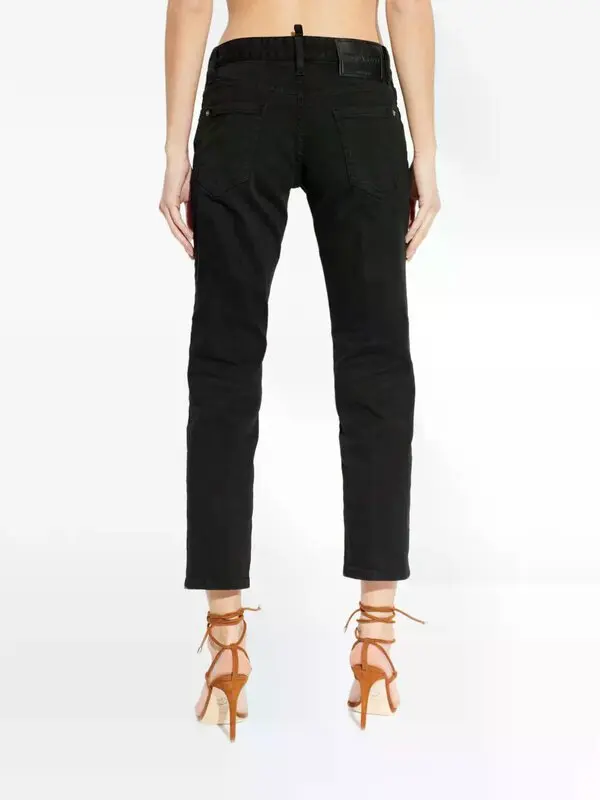 Dsquared2 Silver-tone Button Jeans