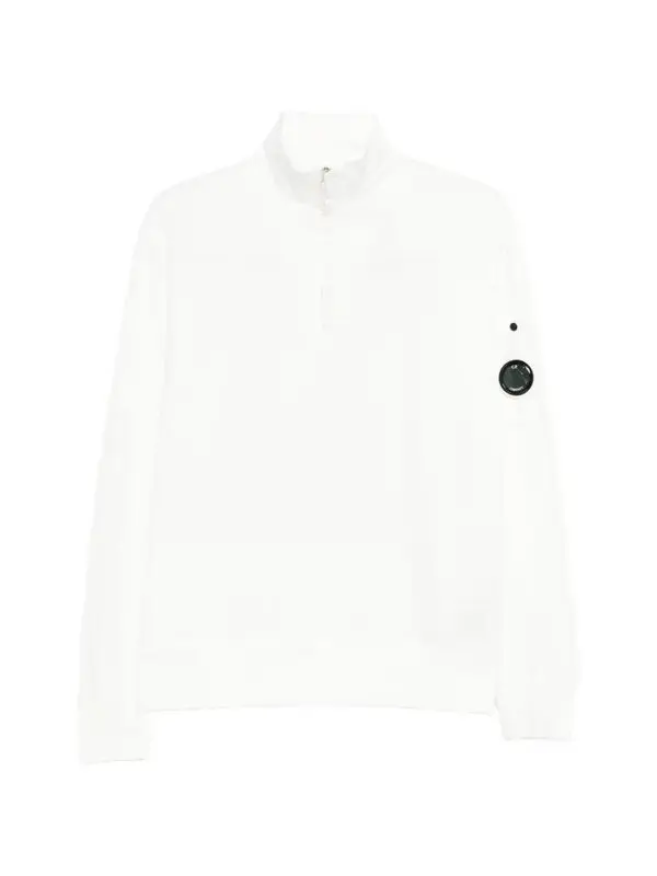 C.P. COMPANY Half-zip Sweatshirt - White